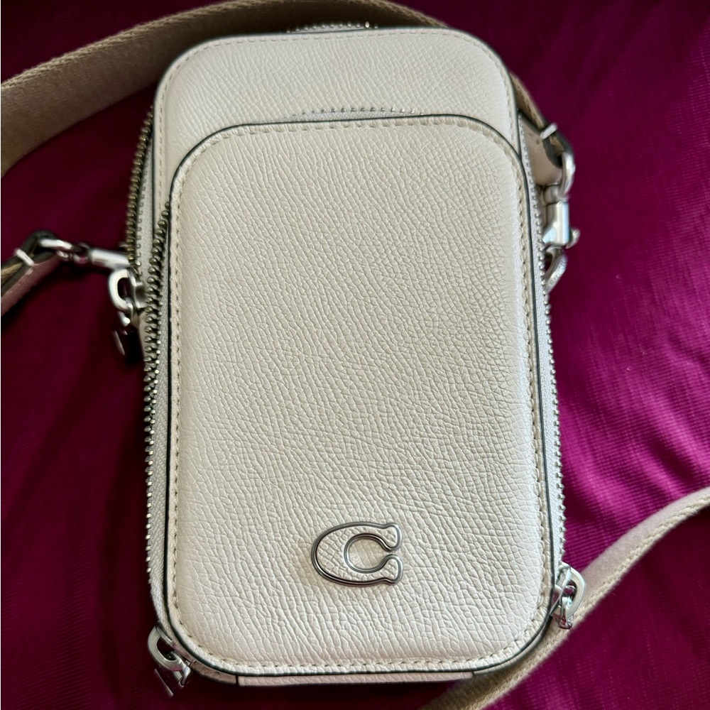 Coach Ivory Crossbody Phone Bag - Gem